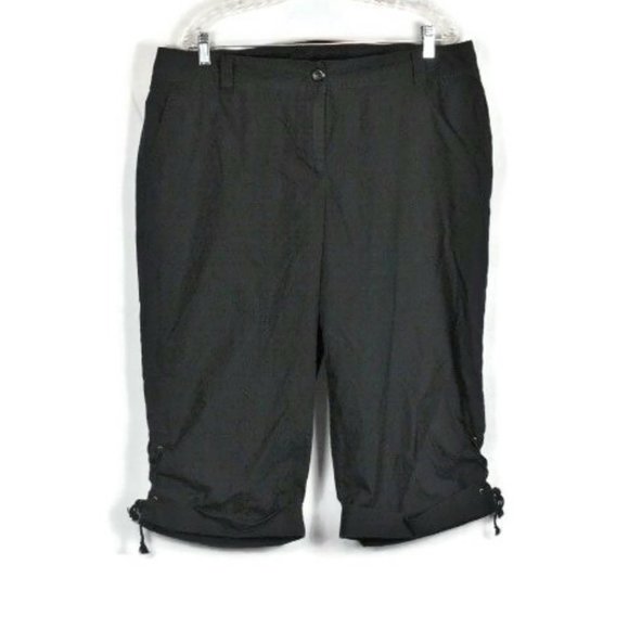 Emma James | Pants & Jumpsuits | Emma James Black Womens Capri Pants ...